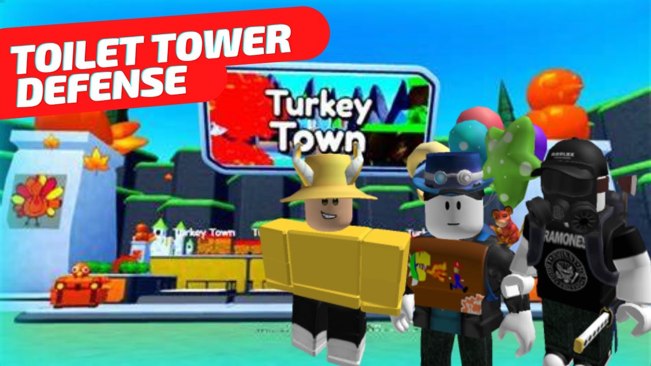 Conquistando Turkey Town no Toilet Tower Defense do Roblox com ...