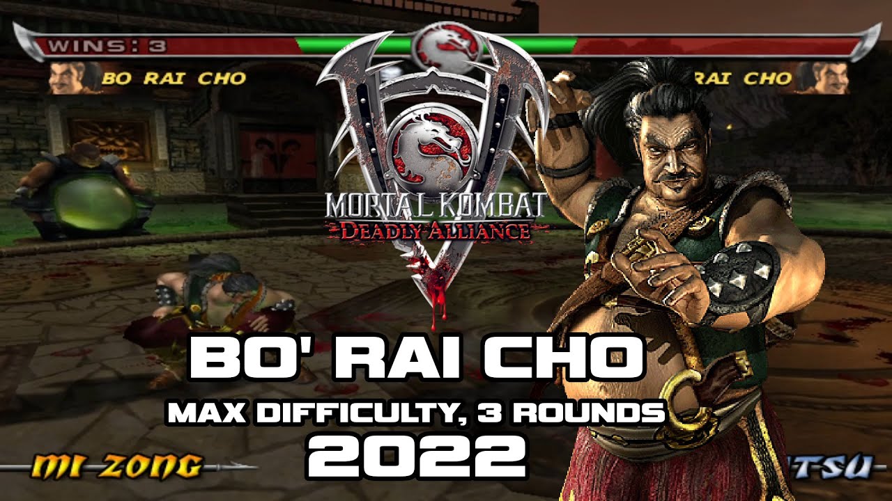 Mortal Kombat Deadly Alliance 2022 (PS2): Bo' Rai Cho on Max, 3 Rounds ...
