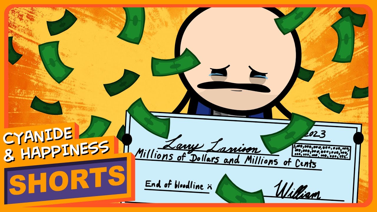 Sad Larry Buys Happiness - YouTube