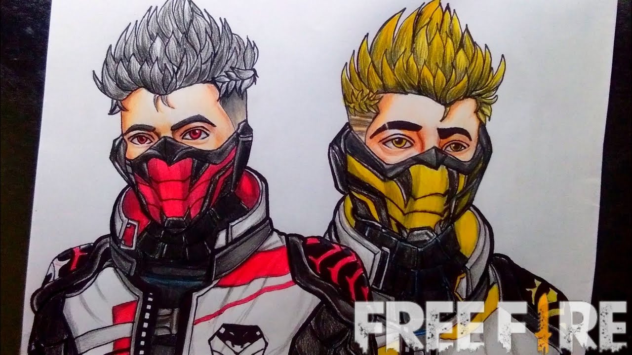 FREE FIRE DRAWING | COBRA BUNDLE DRAWING | FREE FIRE DRAWING COBRA ...