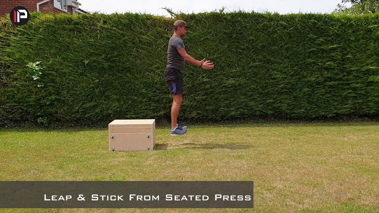 Seated Press Leap & Stick From Seated - YouTube