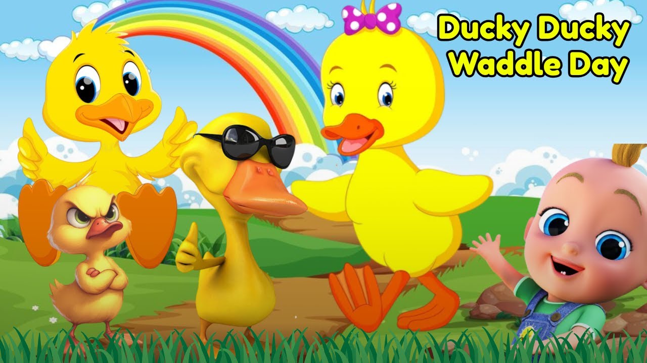 Ducky Ducky Waddle Day || Kids Song || Cocomelon Nursery Rhymes - YouTube