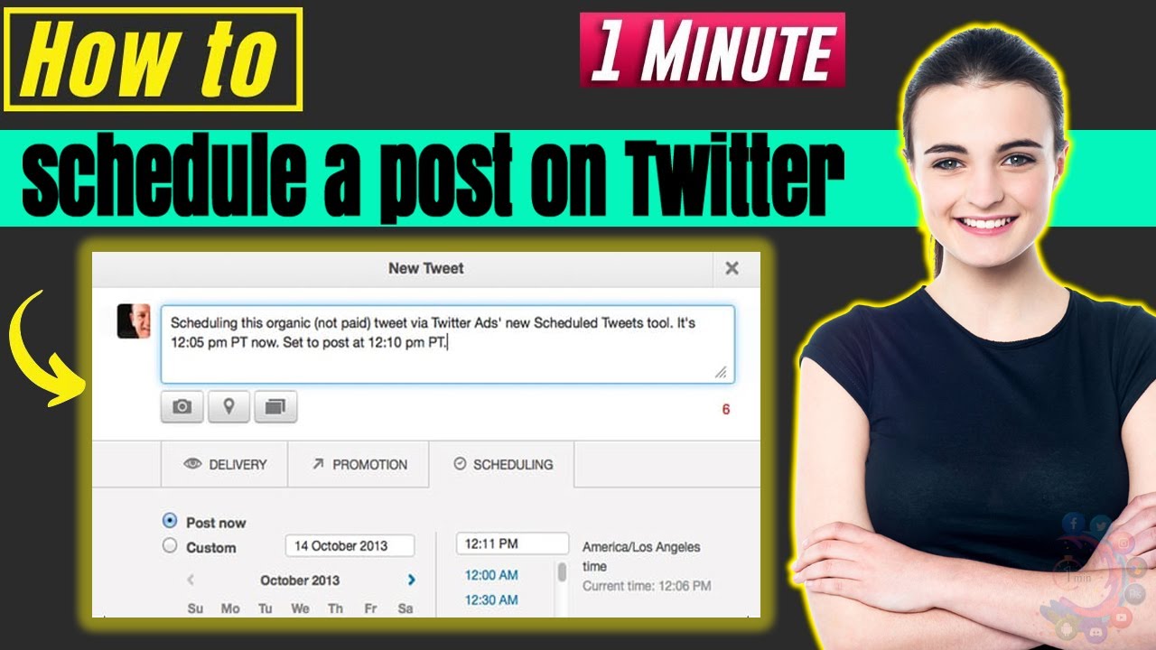 How to schedule a post on twitter 2024 - YouTube