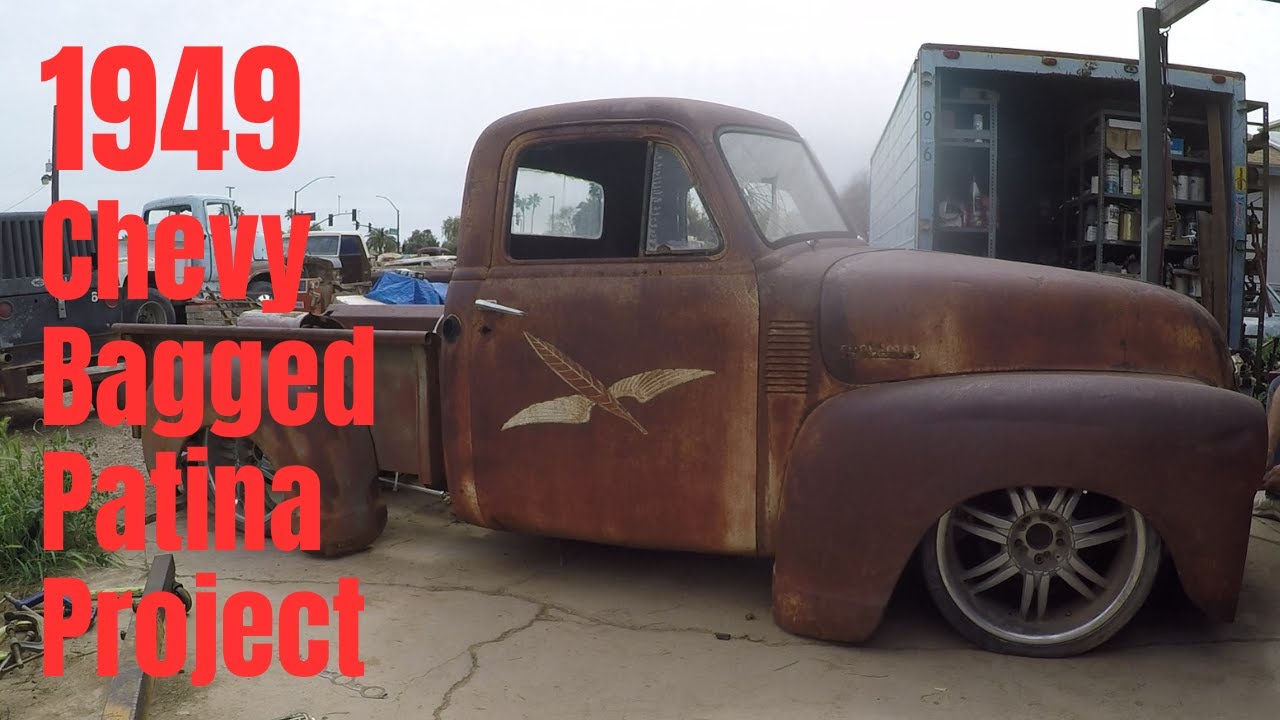 49 Chevy C4 Corvette Bagged Truck! - YouTube