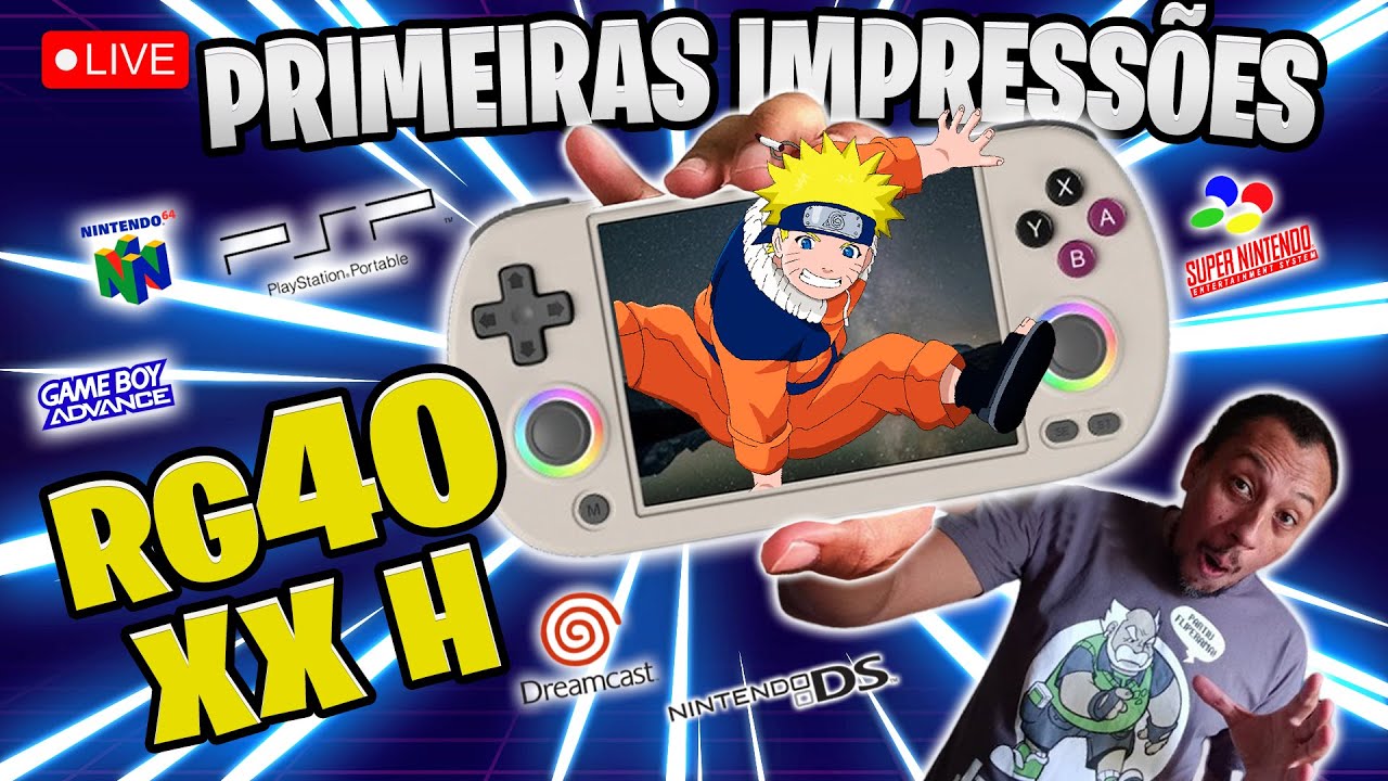 🤪🚀ANBERNIC RG 40XX H, PRIMEIRAS IMPRESSÕES! SERÁ QUE PRESTA @ANBERNIC ...