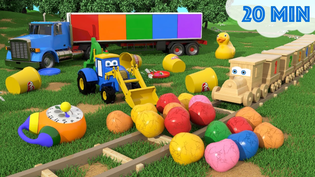 Wooden Train Jimmy Adventures - 3D Cartoons Compilation - YouTube