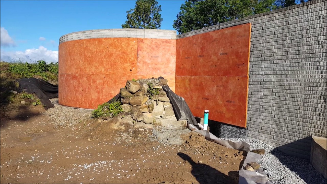 Silo House: round concrete foundation work - YouTube