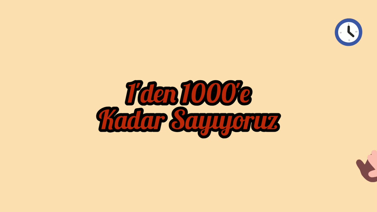 1'den 1000'e (10 Dakikada) - YouTube