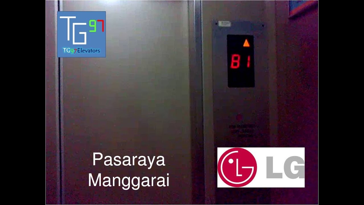 LG Traction Scenic Elevators at Pasaraya Manggarai, Jakarta - YouTube
