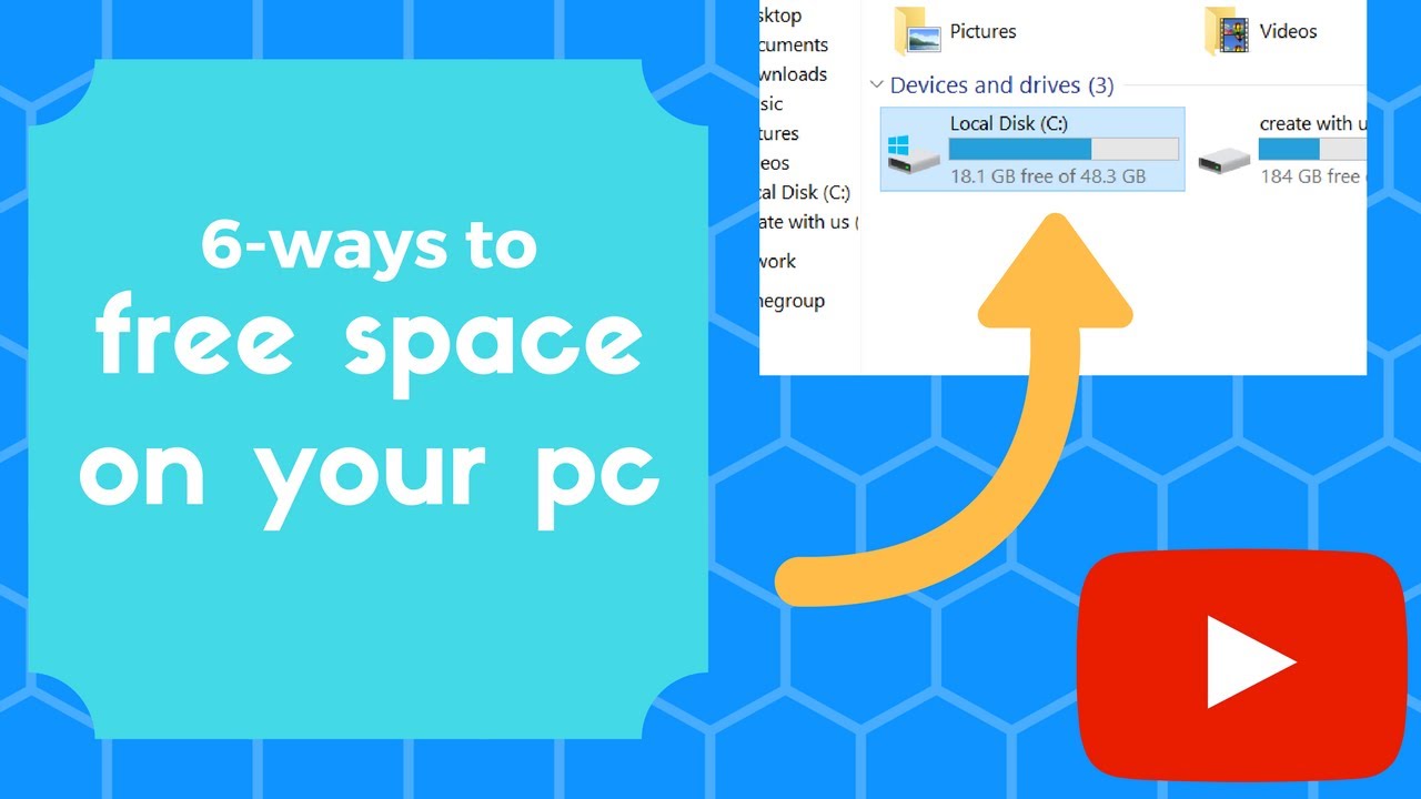 6 ways to free up some space on PC up to 20 gigs - YouTube