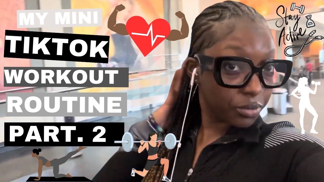 MY MINI TIKTOK WORKOUT ROUTINE PT. 2 | STRETCH & CARDIO | L.A. FITNESS ...