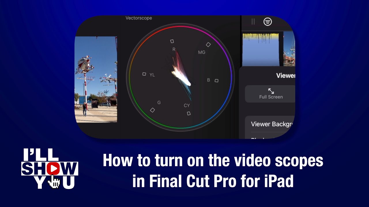 How to turn on the video scopes in Final Cut Pro for iPad - YouTube