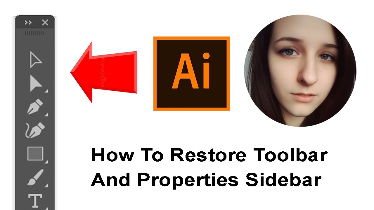 How to show toolbar if it's gone missing in Illustrator - YouTube