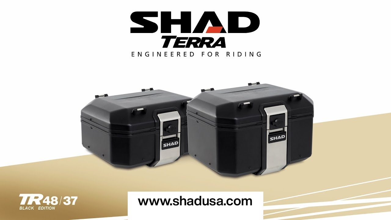 Technical Video SHAD TERRA TR37 & TR48 Top Cases BLACK EDITION - YouTube