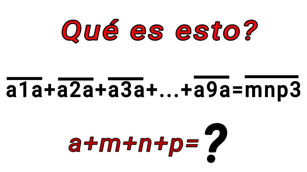 Suma Elemental!!!! 💪💪💪💔 Ejercicio de ARITMETICA🤩 - YouTube