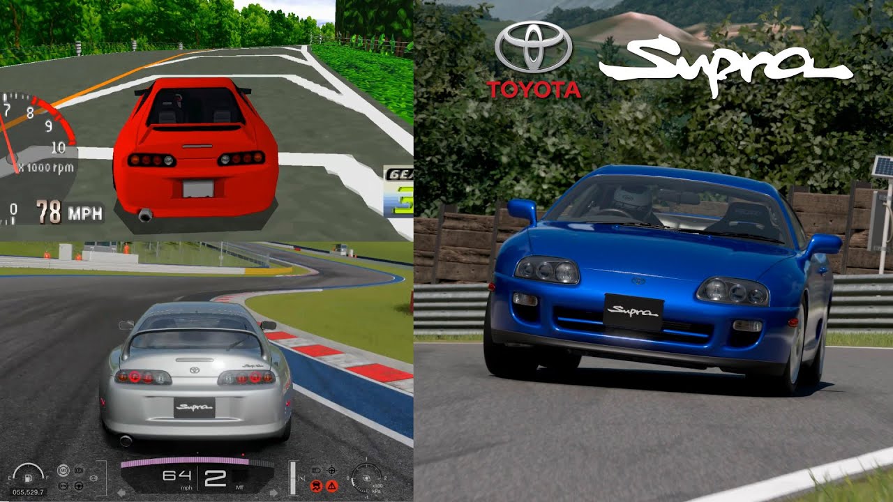 Toyota Supra Mk.4 in Racing Games [Remake] - YouTube