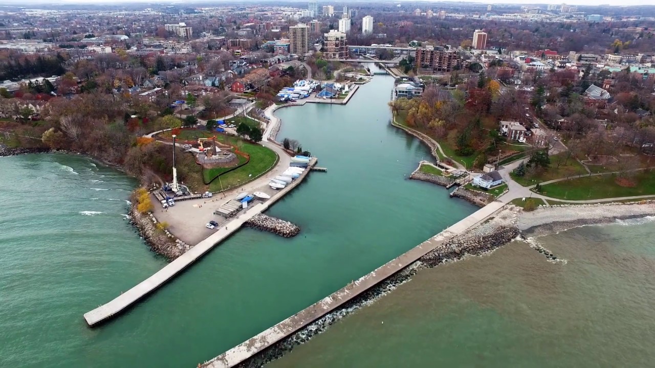 Oakville Harbour West Shoreline Rehabilitation - YouTube