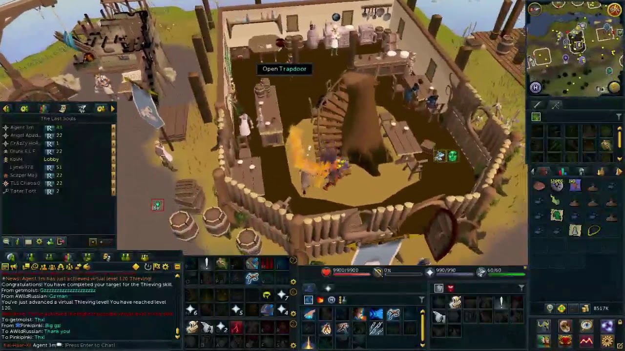 Runescape 3 achieving 120 thieving and the master cape - YouTube