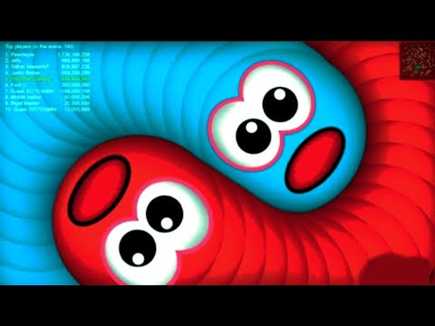Worms Zone IO Top 1 Slither Red Snake game - YouTube