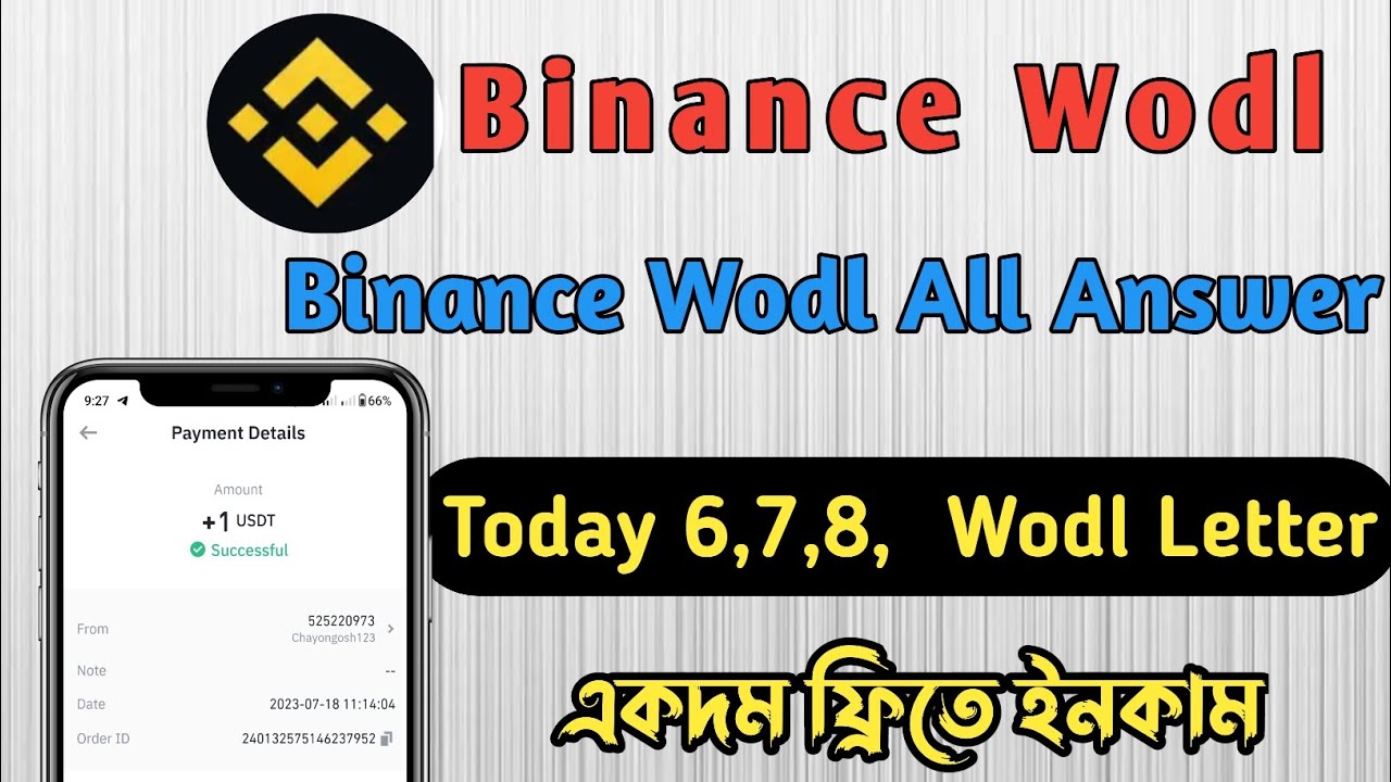 Today Binance Wodl Game Letter || Binance Wodl || Binance Airdrop ...