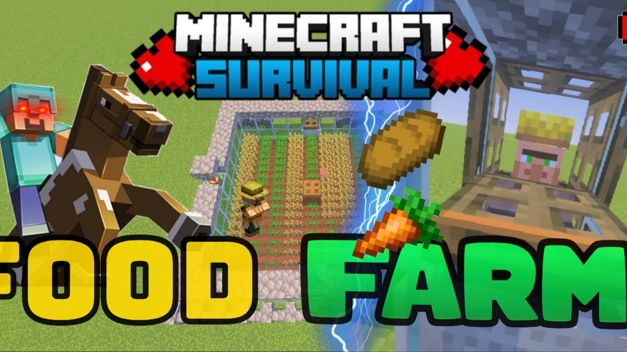 Made an Food Farm in survival series #3 #minecraft - YouTube