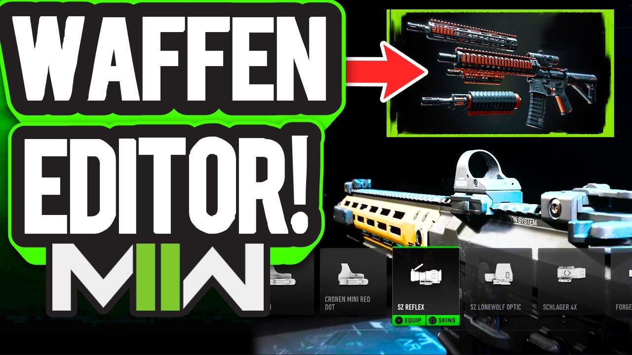 Neuer COD MW 2 WAFFEN EDITOR vorgestellt - Waffenschmied Gameplay - YouTube