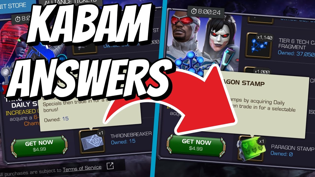 Kabam answer to the Paragon Daily Card Issue | Marvel Contest of ...