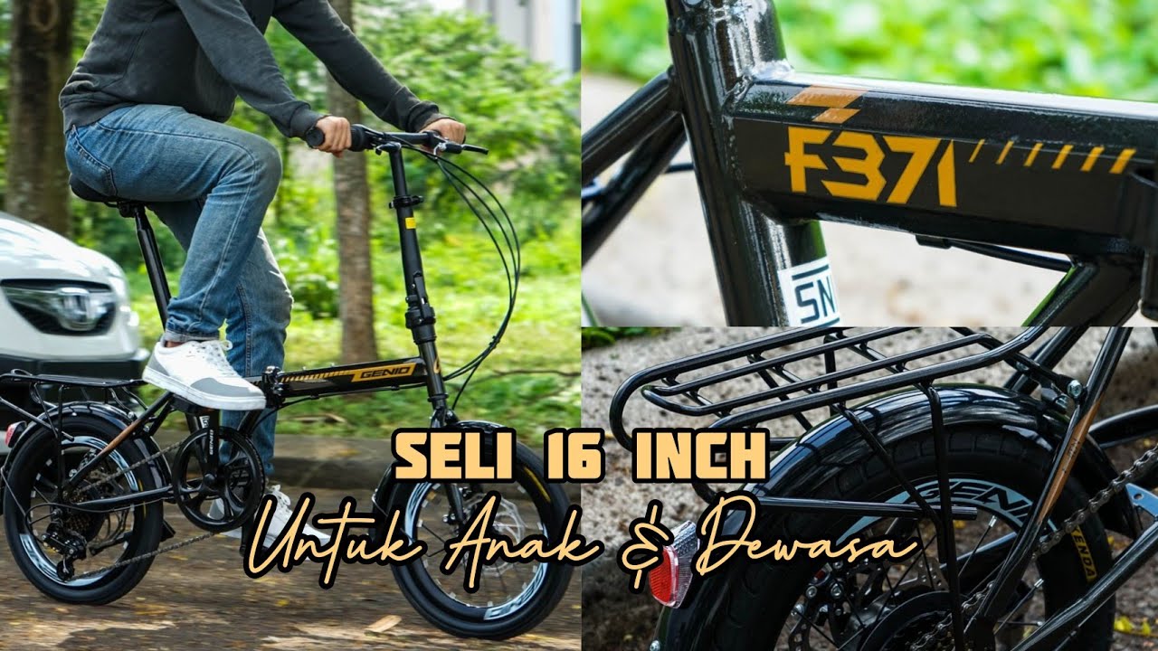 SEPEDA LIPAT MURAH TERBARU 2022 || GENIO F371 16 INCH - YouTube