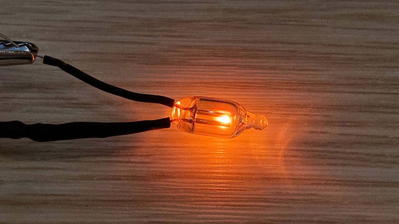 Self ballasted amber neon bulbs - YouTube
