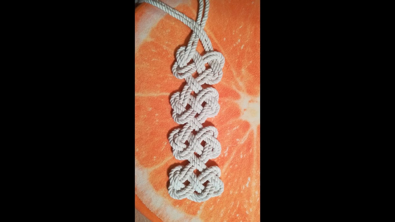 Macrame knots 4. Celtic motif. - YouTube
