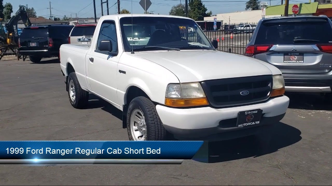 1999 Ford Ranger Regular Cab Short Bed Hayward - YouTube