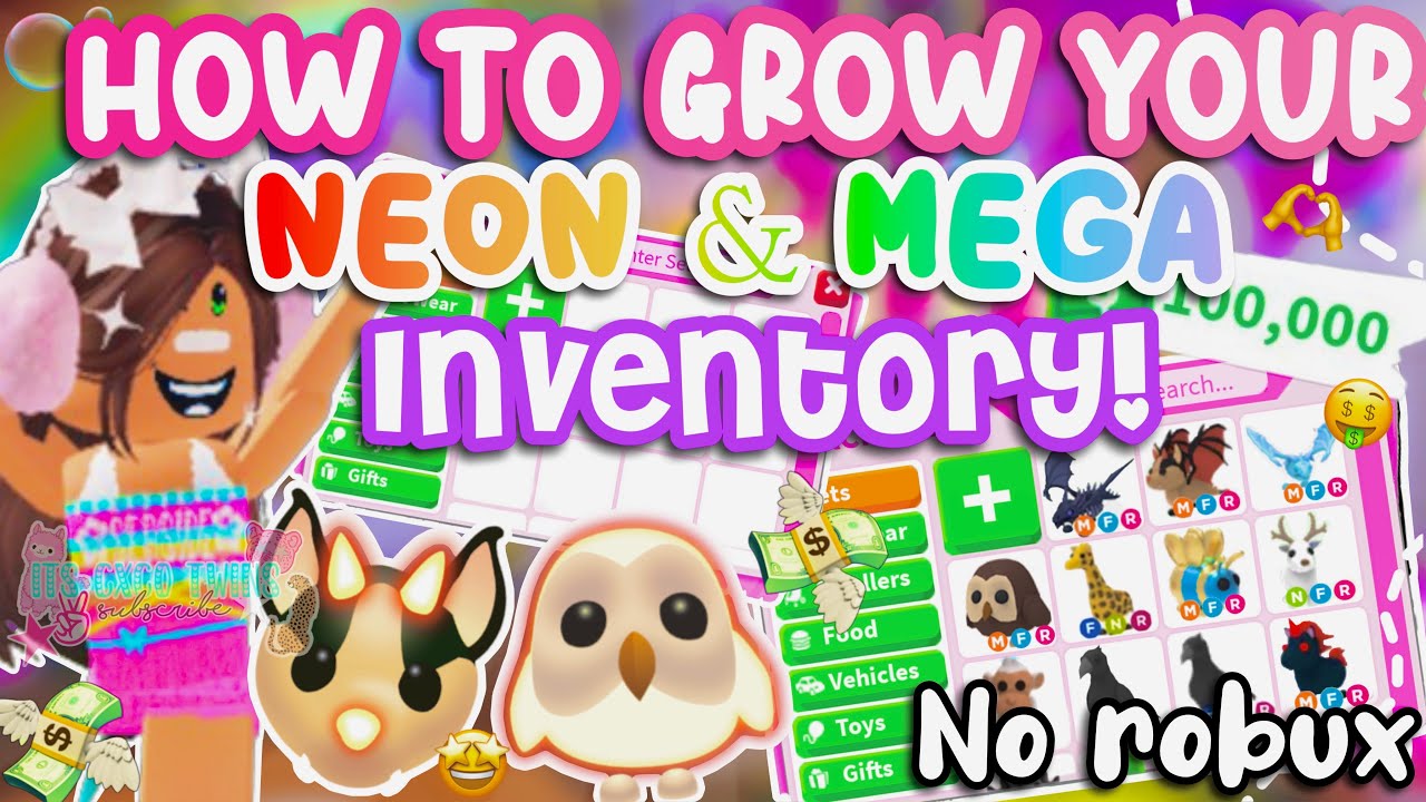How to GROW NEON & MEGA INVENTORY In Adopt Me! Fast & Easy - YouTube
