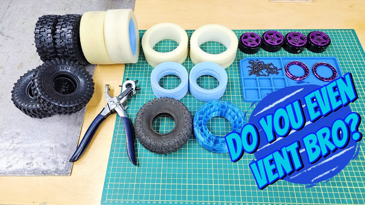 How To Vent Crawler Tires For 3d Printed Inserts & Foams - YouTube