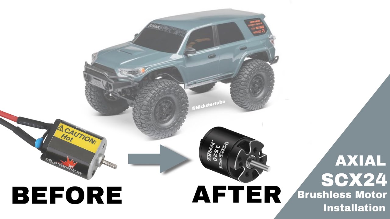 NEW SCX24 Brushless Motor & ESC Combo!! | SEQURE ANT ESC & 1520 Motor ...