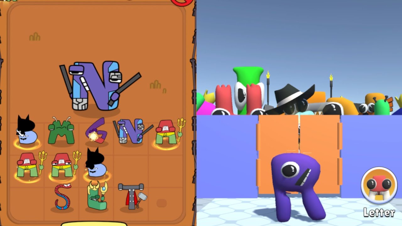 Alphabet Combine Merge Master & Alphabet Lore - Room Door Maze Game ...