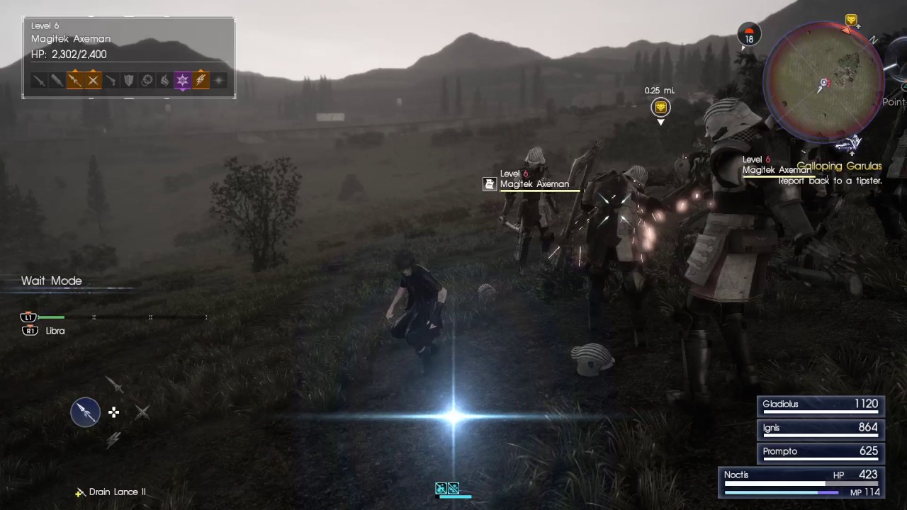 FINAL FANTASY XV WAIT MODE Super-Sprint - YouTube