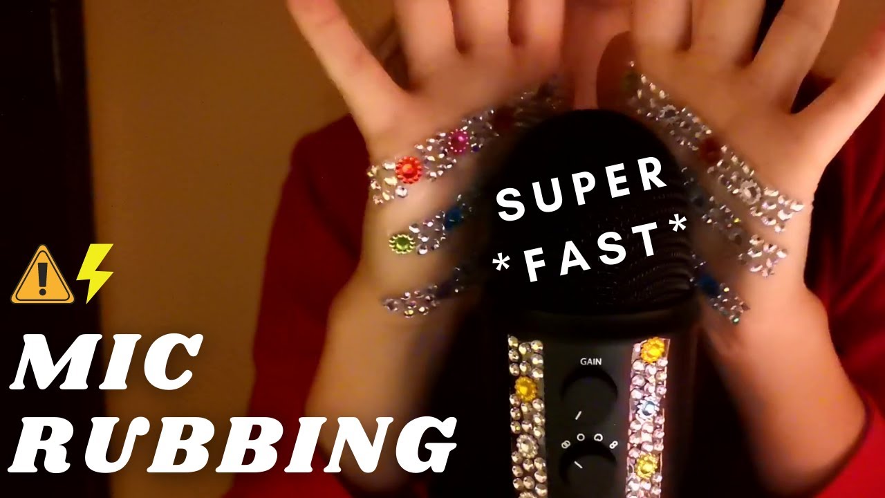 ASMR - FAST AND AGGRESSIVE MIC RUBBING with hands | No cover - YouTube