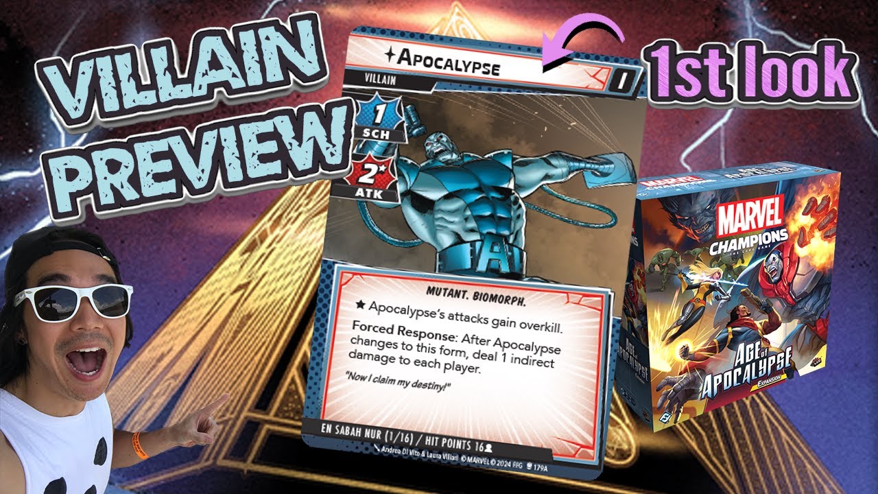 APOCALYPSE PREVIEW | Marvel Champions Age of Apocalypse Final Villain ...