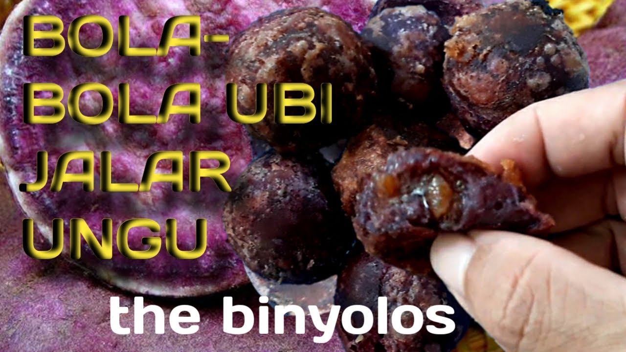 Bola-bola ubi jalar ungu.Binyolos - YouTube