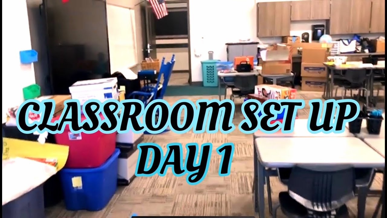 Classroom Set up Day 1 | First year Teacher - YouTube