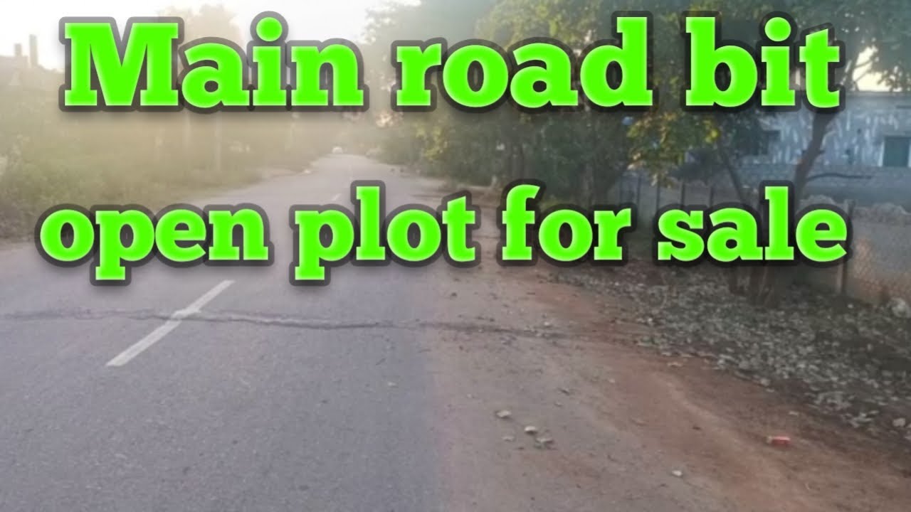 Main road bit Open plot for sale || Commercial plot for sale - YouTube