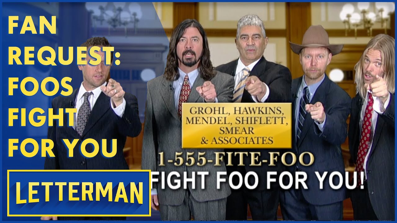 Fan Request: Foo Fighters Fight Foo For You | Letterman - YouTube