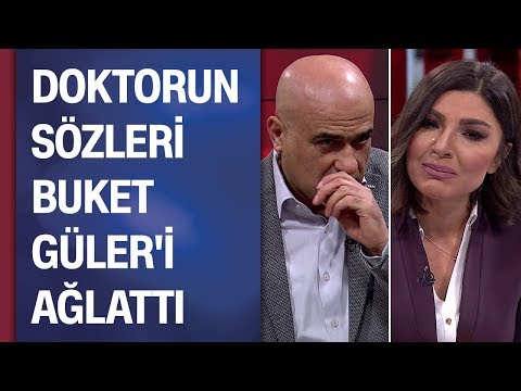 Doktorun açıklamalarının ardından CNN TÜRK spikeri Buket Güler gözyaşlarını tutamadı