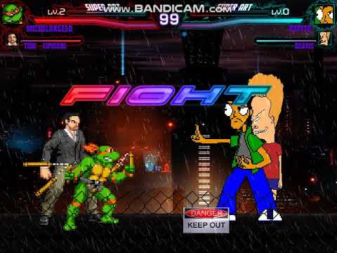 MUGEN Request: Michelangelo & Toni Cipriani V2 Vs Pepito & Beavis