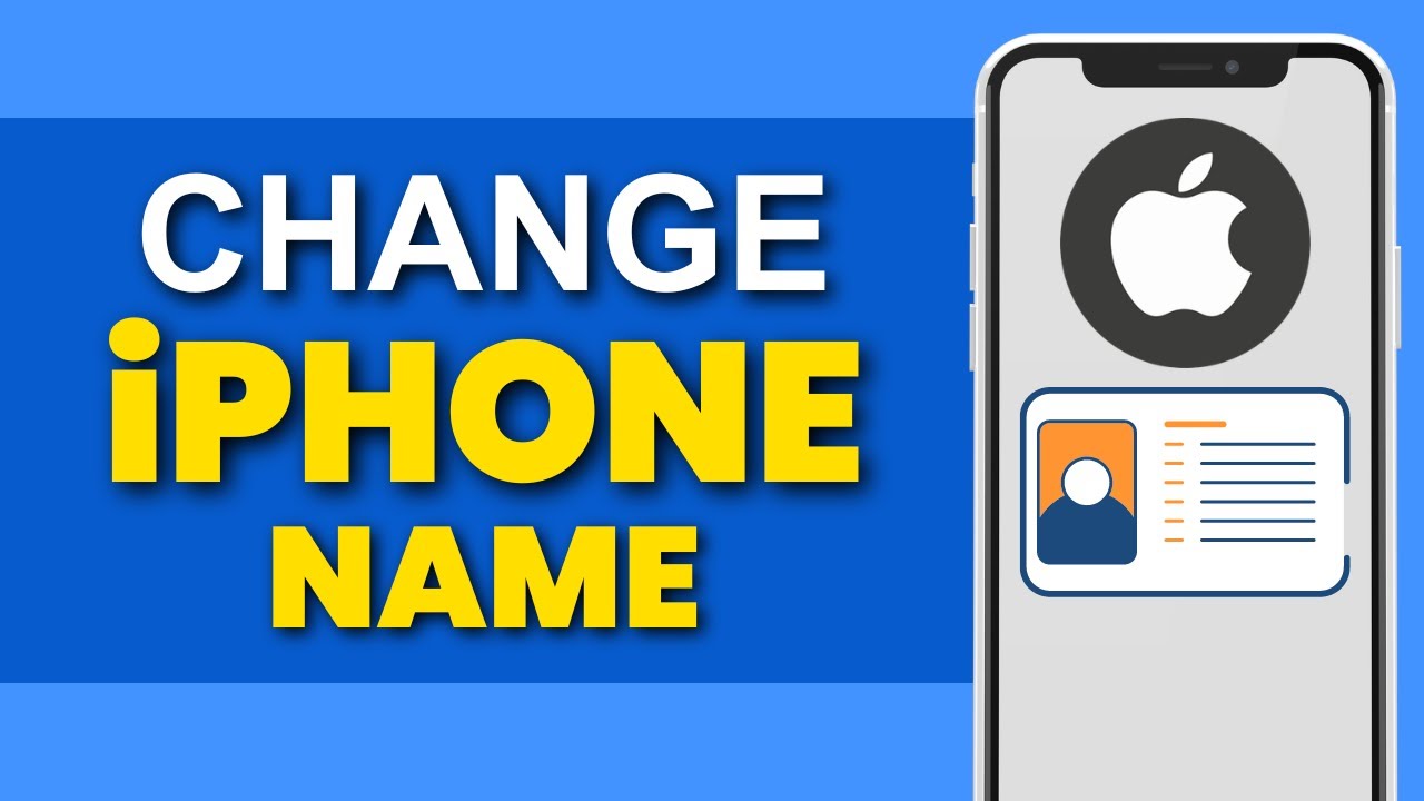 How To Change iPhone Name | Update iPhone Name - YouTube