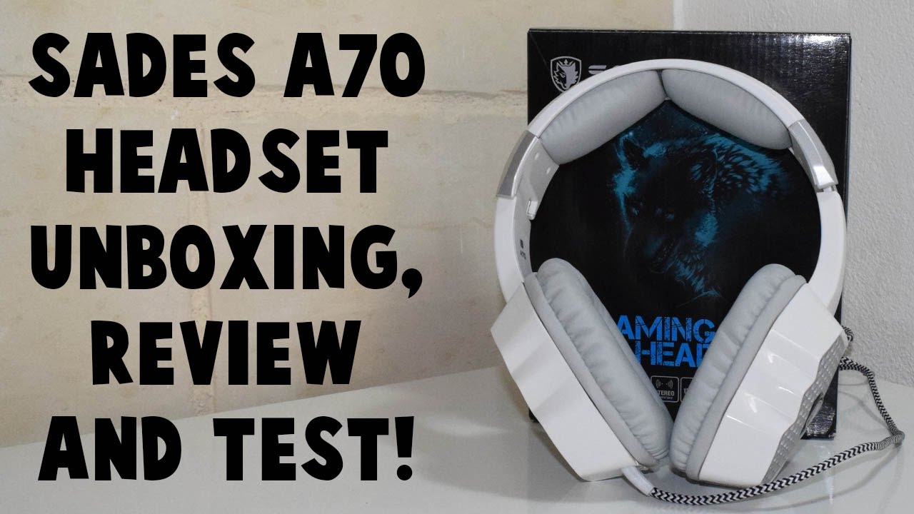 Cheap Great Sounding Headset! "Sades A70" Headset Unboxing, Review and ...