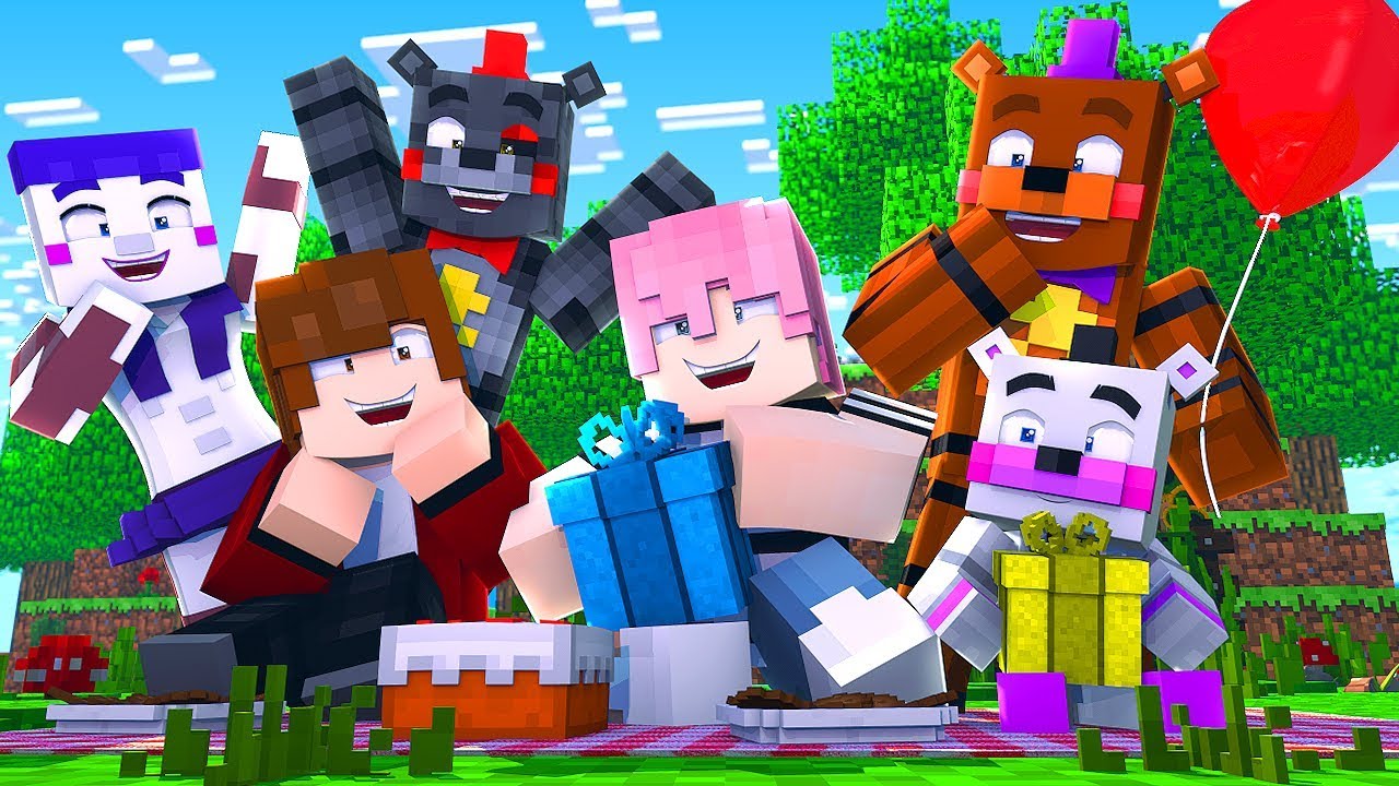 Minecraft FNAF 7 Pizzeria Simulator - HAPPY BIRTHDAY BRYAN! (Minecraft ...