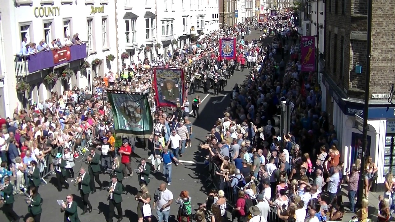 2017 Durham Miners Gala - 082 Usworth & Washington Glebe - YouTube