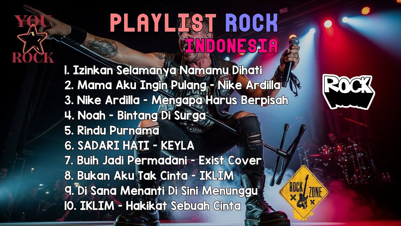 PILIHAN LAGU ROCK LAWAS || ROCK PILIHAN || IZINKAN SELAMANYA NAMAMU ...