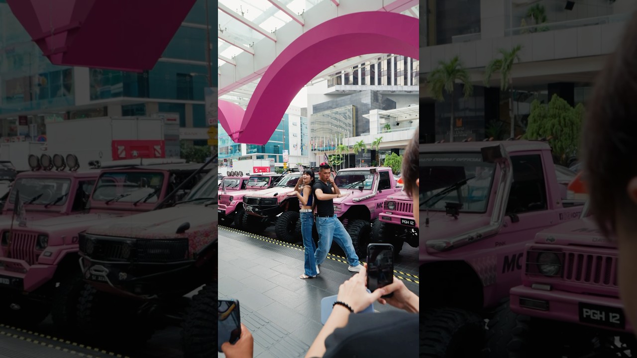 APT x Pink Monica challenge 💗 #apt #pinkmonica #malaysia #pavilion # ...